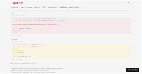 Pointerlockcontrols Examples CodeSandbox