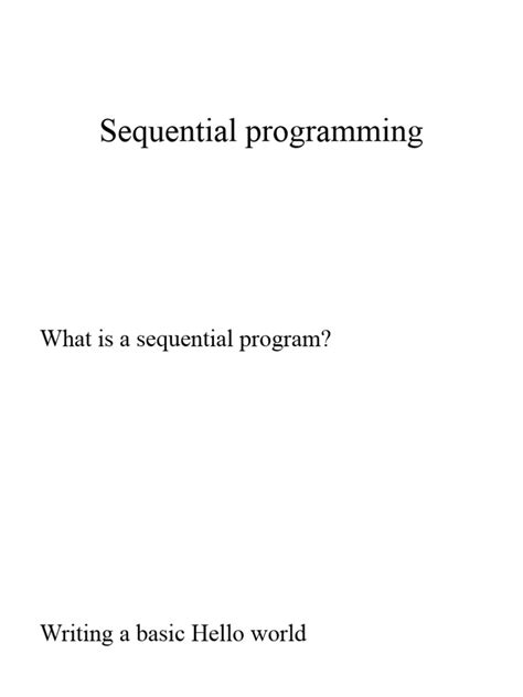 5 Sequential Programming Pdf