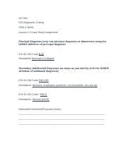 Case Study Coding HIT 202 Docx HIT 202 ICD Diagnostic Coding CRN