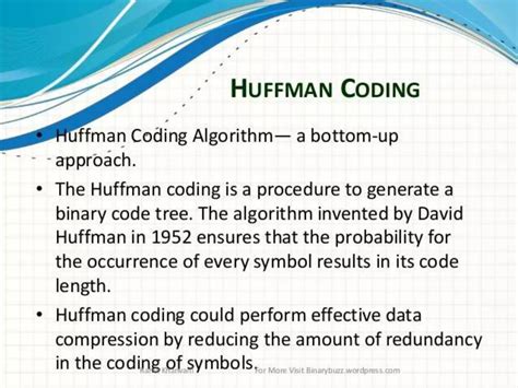 Huffman coding | PPTX