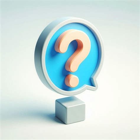 Speech bubble with question mark FAQ support help concept 3d vector icon Cartoon minimal style ...