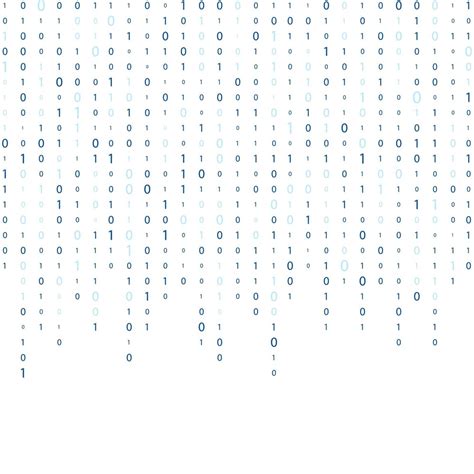 Premium Vector Stream Of Binary Code Binary Code Computer Matrix
