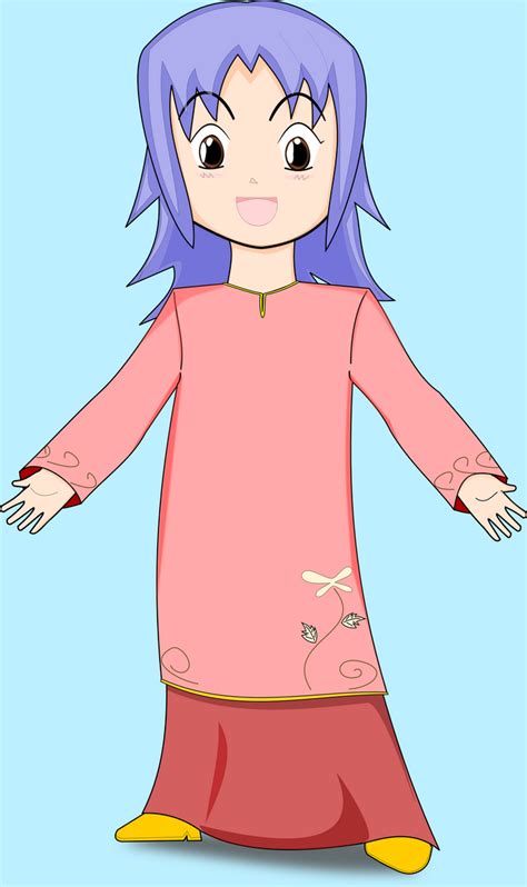 She Wear Baju Kurung By Batswitch On Deviantart