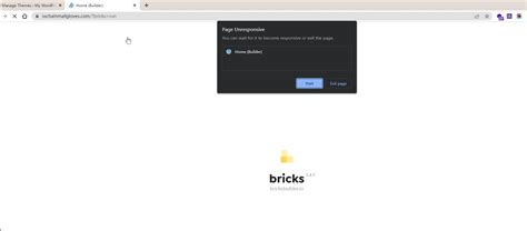 Solved I Cant Edit Any Pages With Bricks It Crashes Bugs Bricks Community Forum
