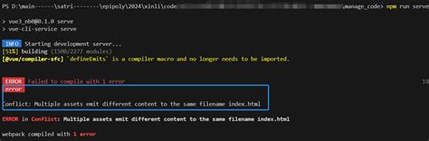 Conflict Multiple Assets Emit Different Content To The Same Filename
