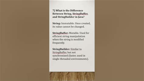 String Vs String Buffer Vs String Builder Javatutorialforbeginners