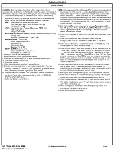 Dd Form 108 Printable Form 2025