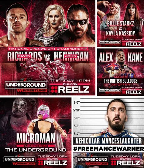 Card for 2/28 MLW Underground Wrestling - Tonight 10pm est REELZ : r/SquaredCircle
