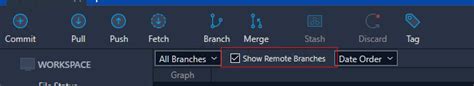 Git Atlassian Sourcetree Does Not Show Remote Branches Stack Overflow