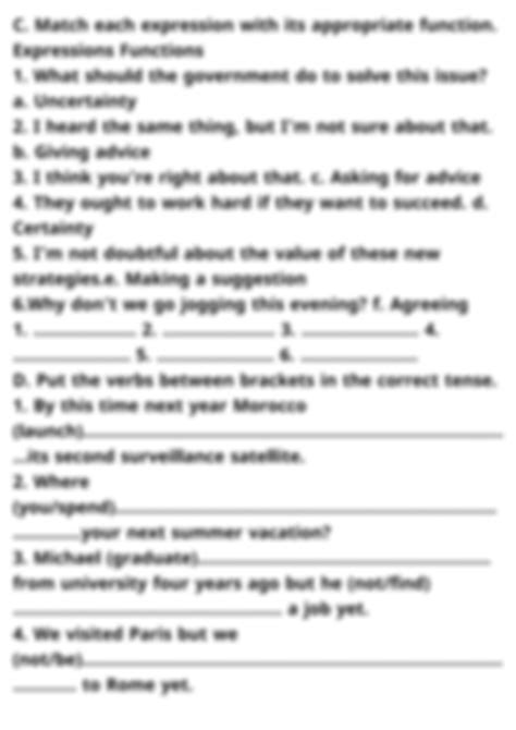 SOLUTION Grammar Exercise Sentences Rewriting Matching And Tenses Studypool