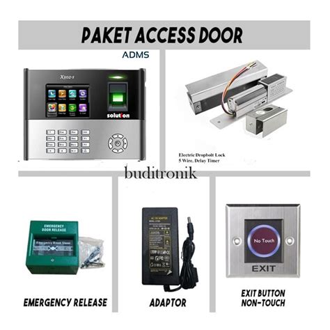 Jual Paket Acces Control Paket Akses Door Fingerprint Solution X302s Shopee Indonesia