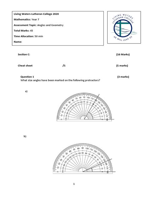 Angles And Polygons Test Pdf Elementary Mathematics Geometric Shapes
