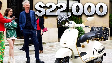 The Dior Vespa In Emily In Paris Costs This Much Youtube