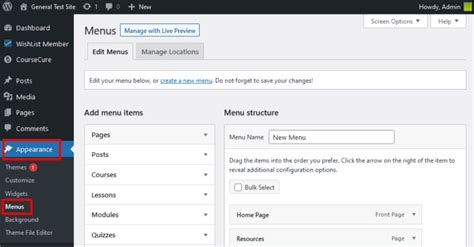 Display Menu Items Based On Levels WordPress Membership Plugin Membership Sites
