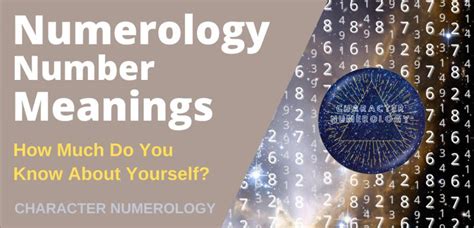 Numerology Number Meanings In Pythagorean Numerology Method