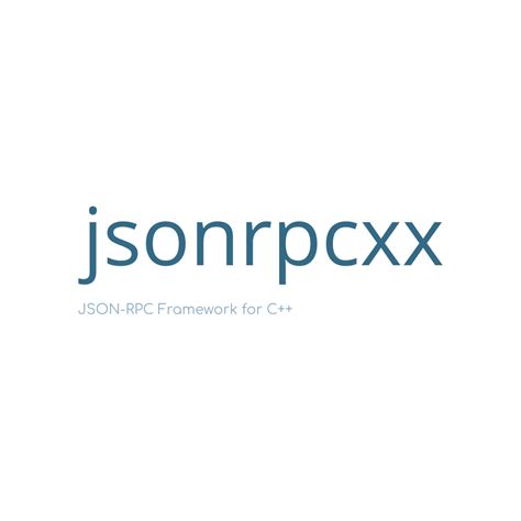 Github Joaoajmatosjsonrpcxx Single Header Json Rpc 20 Compliant