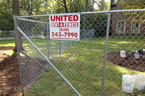 Top Rail For Chain Link Fence United Rent A Fence