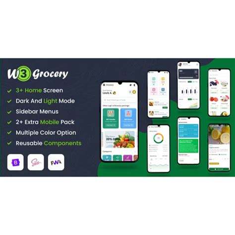 Jual Template Theme Pre Build Mobile App Template Bootstrap 5 PWA