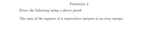 solved problem 3 prove the following using a direct proof