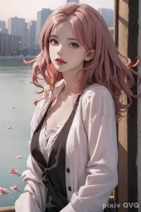 Ai Generated Beauty~pink Haired Girl