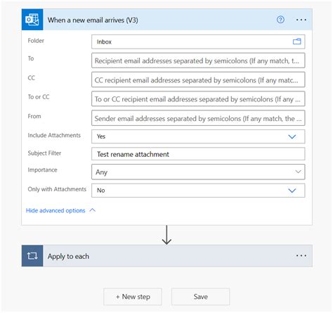 Solved Save Email Attachment From Outlook365 Power Platform Community