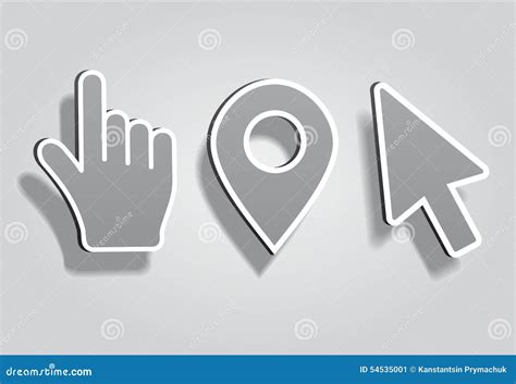 Set Of Different Map Pointers Vector Stock Vector Illustration Of Circle Needle