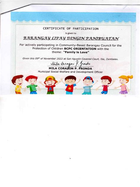 Bcpc Certificate Orientation Pdf