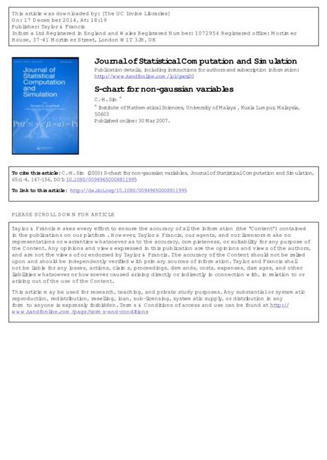 Pdf S Chart For Non Gaussian Variables Dokumen Tips