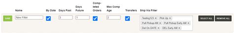 Fulfillment Pro Employee Filters And Settings Paradigm Erp By Paragon Documentation
