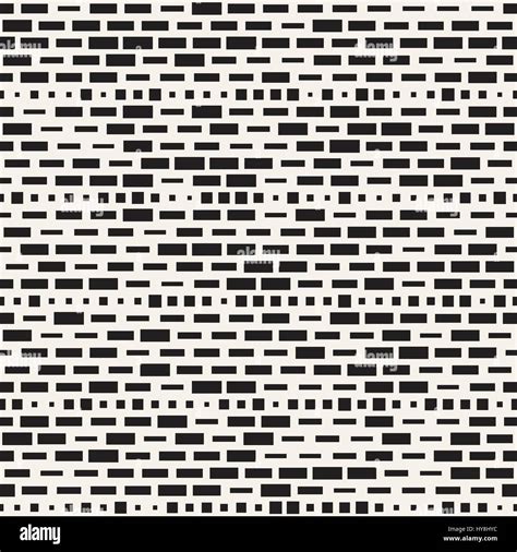 Vector Seamless Black And White Irregular Dash Rectangles Grid Pattern Vector Seamless Black And White Irregular Dash Rectangles Grid Pattern