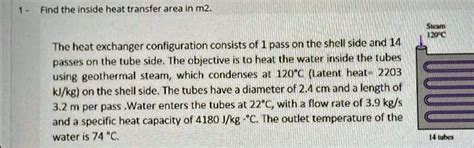 SOLVED Texts Find The Inside Heat Transfer Area In M Find The LMTD For Counter Flow