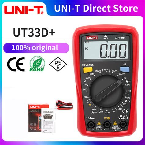 Uni T Palm Size Multimeter Resistance Measure Lcd Ac Dc 2mf Capacitance Ncv Tester Backlight
