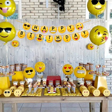 Emoji Birthday Party Centerpieces House Of Banter Emoji Theme Birthday