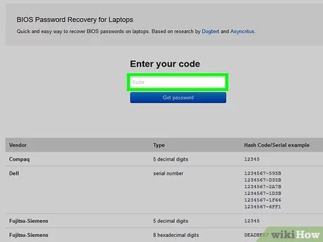How To Recover Bios Password Aimsnow