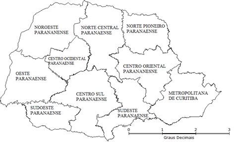 Mapa Das 10 Mesorregioes Paranaense Download Scientific Diagram