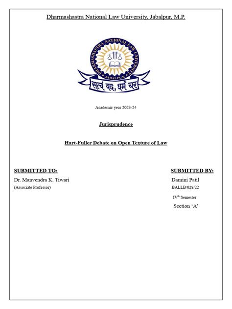 Jurisprudence Assignment Pdf Jurisprudence Positivism