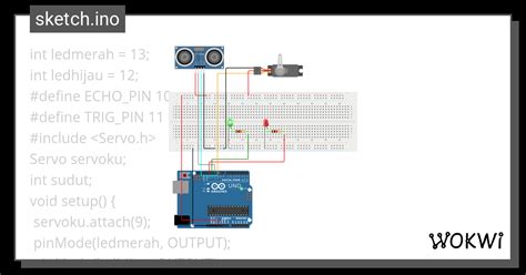 Palang Pintu Uji Coba Wokwi Esp32 Stm32 Arduino Simulator