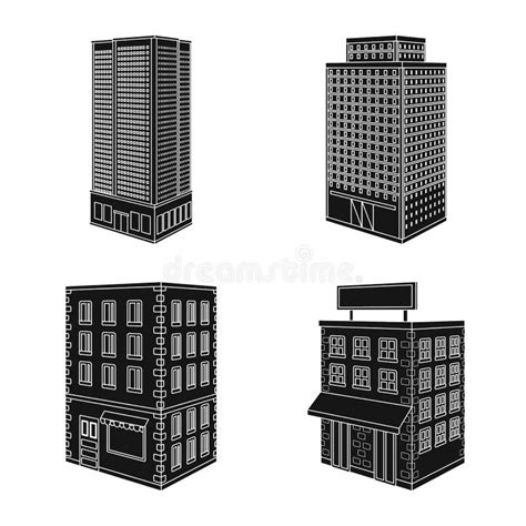 Vector Design Of Architecture And Estate Sign Set Of Architecture And Build Vector Icon For