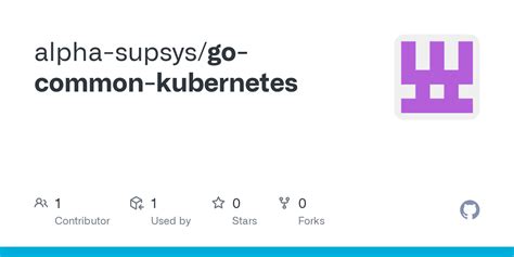 GitHub Alpha Supsys Go Common Kubernetes