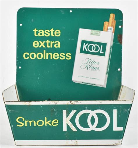 Sold Price Vintage Kool Cigarettes Advertising Metal Countertop