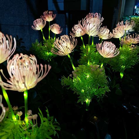 Outdoor Gardens Landscape Lighting No Maintenance Solar Flower Lights