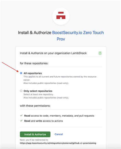 Install ZTP For GitHub BoostSecurity