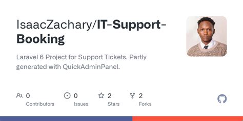 GitHub IsaacZachary IT Support Booking Laravel Project For Support Tickets Partly