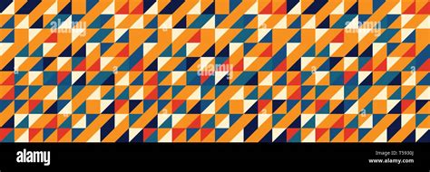 Seamless Geometric Triangle Pattern Abstract Retro Vector Stock Vector