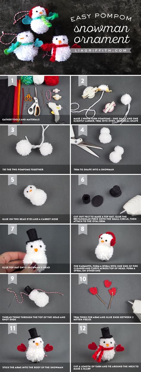 8 Christmas Pom Pom Crafts Diy Thought