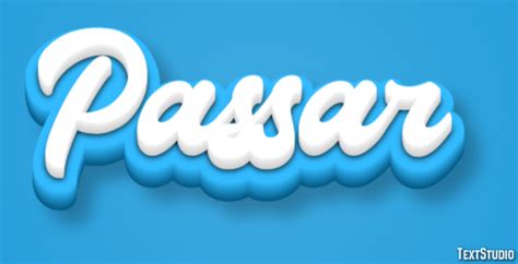 Passar Efeito De Texto E Desenho De Logotipo Palavra