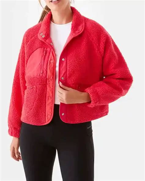 Shop Active Womens Sherpa Button Jacket Vanquishe