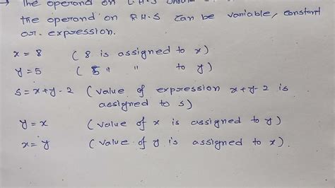 Assignment Operators Part 1 Youtube