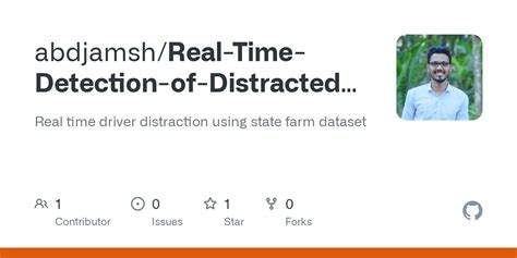 Github Abdjamsh Real Time Detection Of Distracted Driver Using Deep Neural Networks Real Time