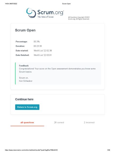 Scrum Open Pdf
